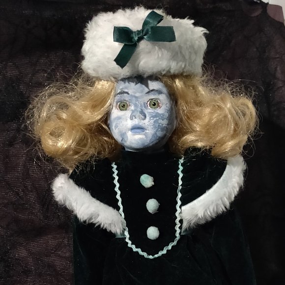 Ooak | Art | Creepy Doll Frozen Ice Skater 7 14 Tall | Poshmark